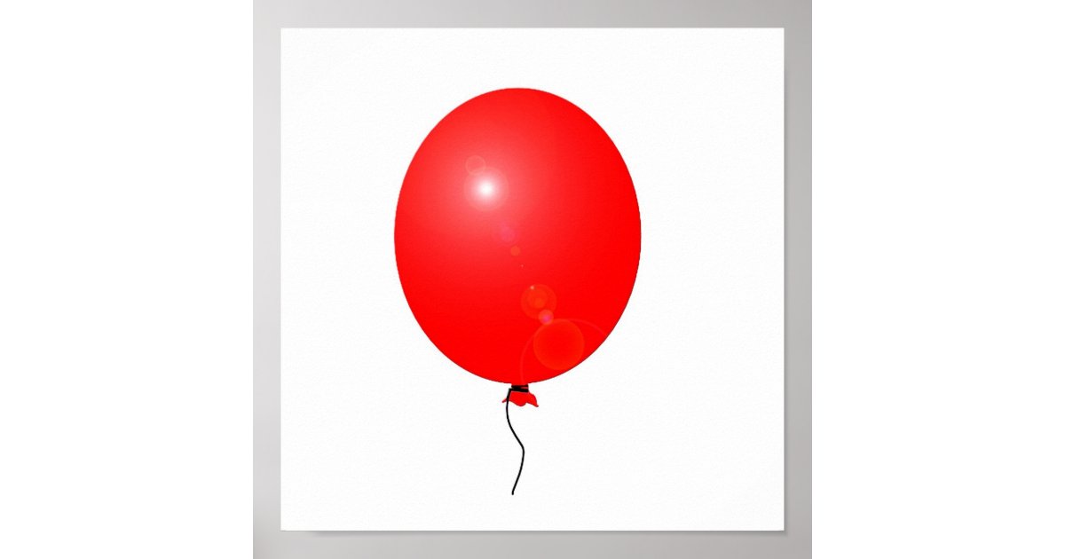 red balloon poster | Zazzle