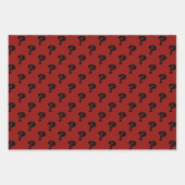 Red & Black Cute Gift Wrapper (Question Mark) Wrapping Paper Sheet | Zazzle