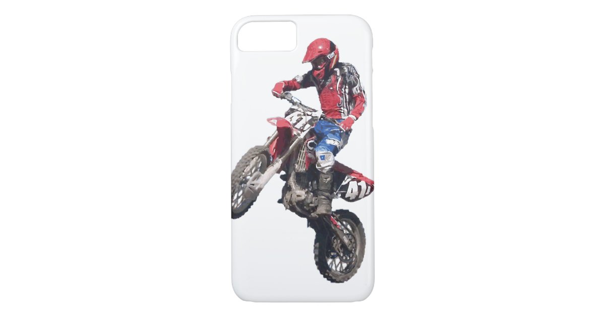 Red Dirt Bike Case-Mate iPhone Case | Zazzle