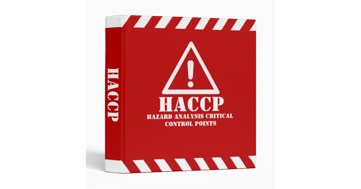 Red HACCP Binder | Zazzle
