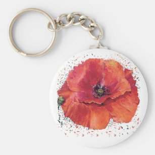 Poppy Keychains & Key Rings | Zazzle CA