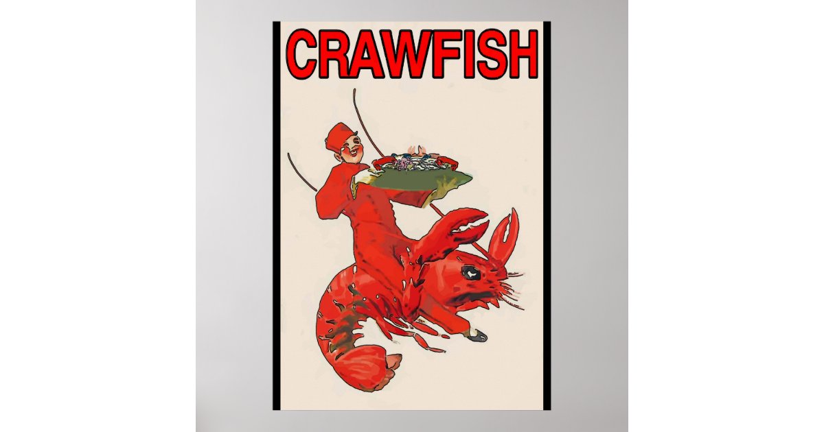 Red Rider Crawfish Poster | Zazzle