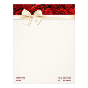 Roses Are Red Letterhead | Zazzle CA