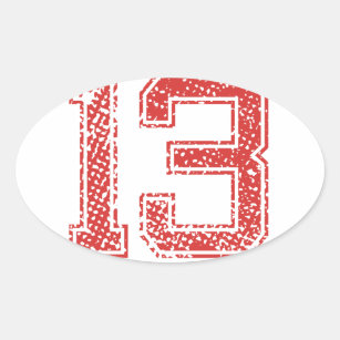 Number 13 Stickers | Zazzle CA