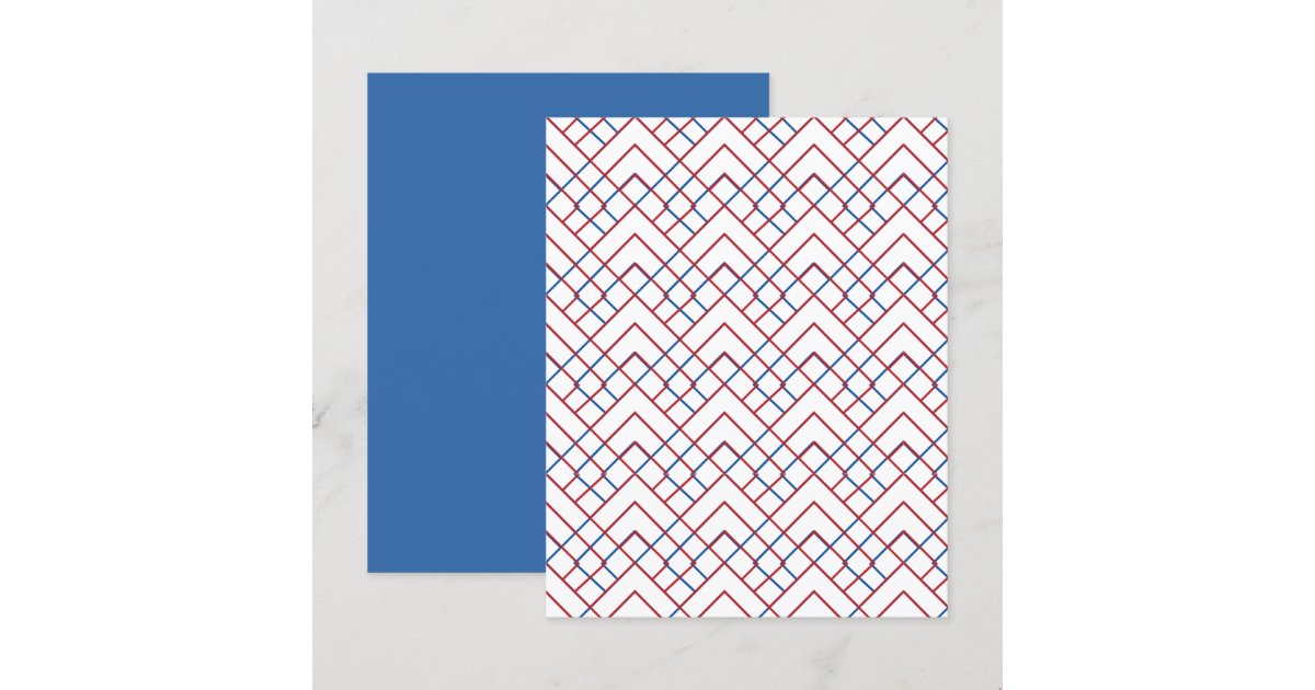 Red White Blue Diamond Grid Scrapbook Paper | Zazzle