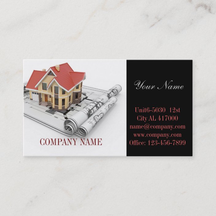 Renovation Home Remodeling Contractor Construction Business Card ...