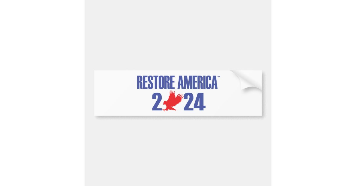Restore America Bumper Sticker | Zazzle