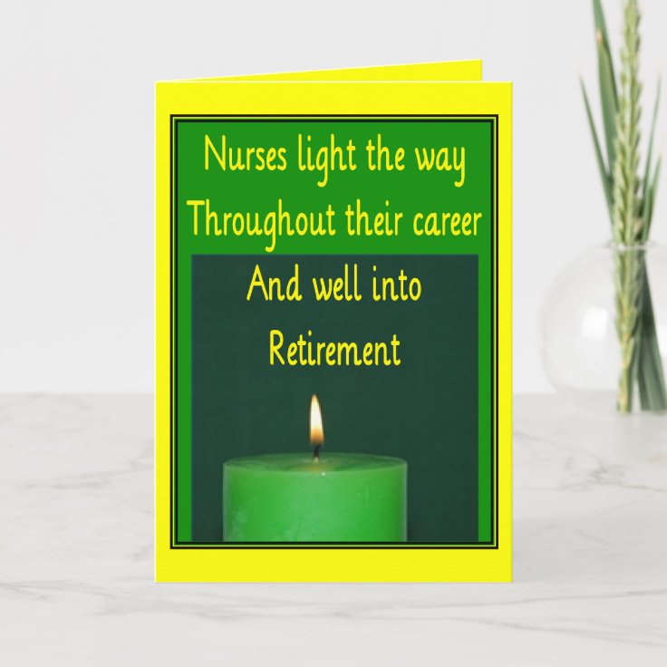 Retired Nurse Greeting Card | Zazzle