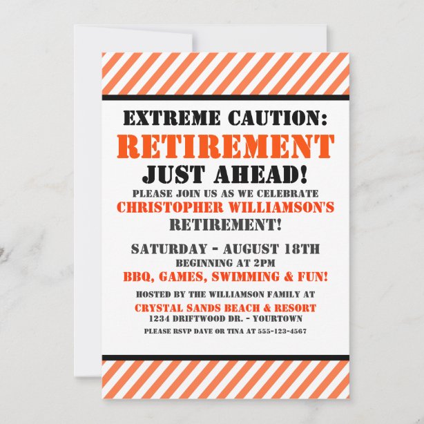 Funny Retirement Invitations | Zazzle CA