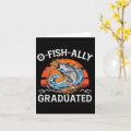Retro O-fish-ally Graduated Senior Graduation Fish Card | Zazzle