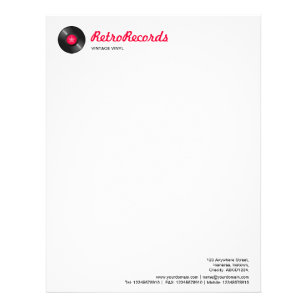 Music Paper Letterhead | Zazzle CA