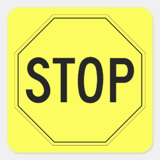 Stop Sign Stickers, Stop Sign Custom Sticker Designs