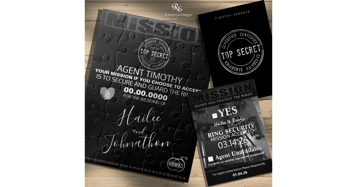 Ring Security Hidden Pictures Puzzle Invitation | Zazzle