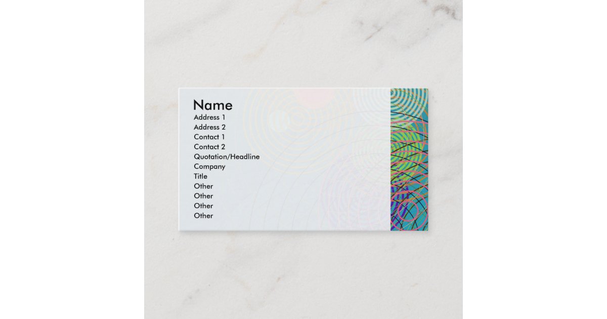 Ripple effect business card | Zazzle