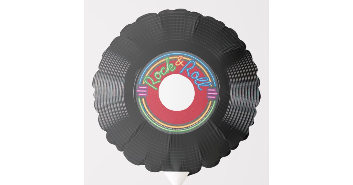 Rock and Roll 45 rpm Record Balloon | Zazzle