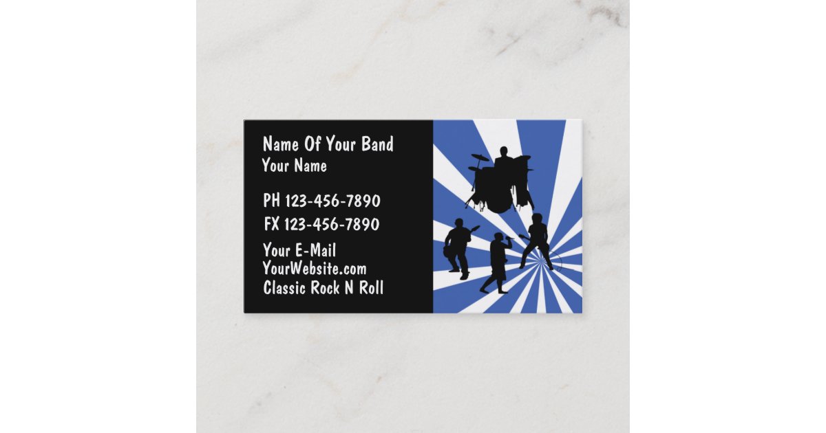 Rock Band Business Card | Zazzle