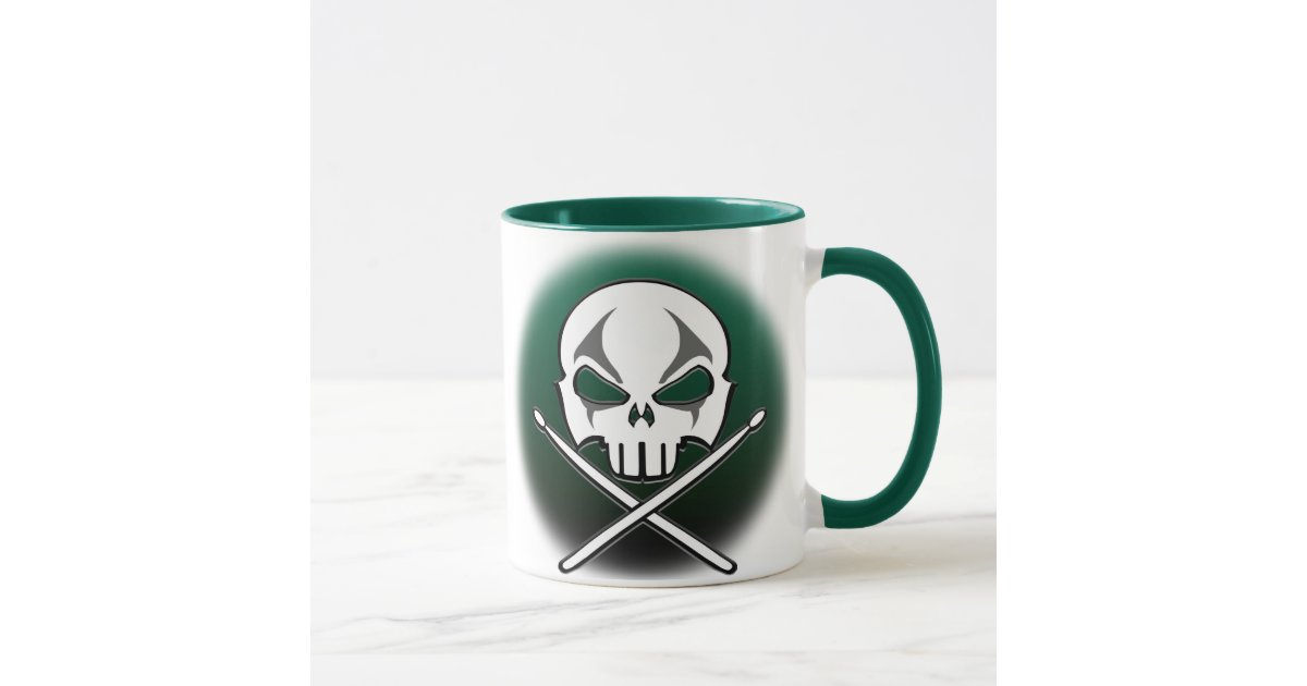 Rock & Roll Mug Cup Heavy Metal Drummer Cups Gifts | Zazzle