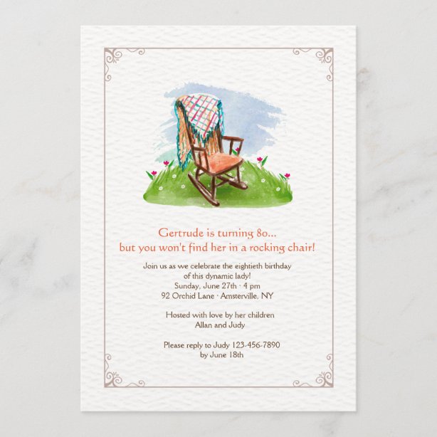 Senior Citizen Invitations | Zazzle CA