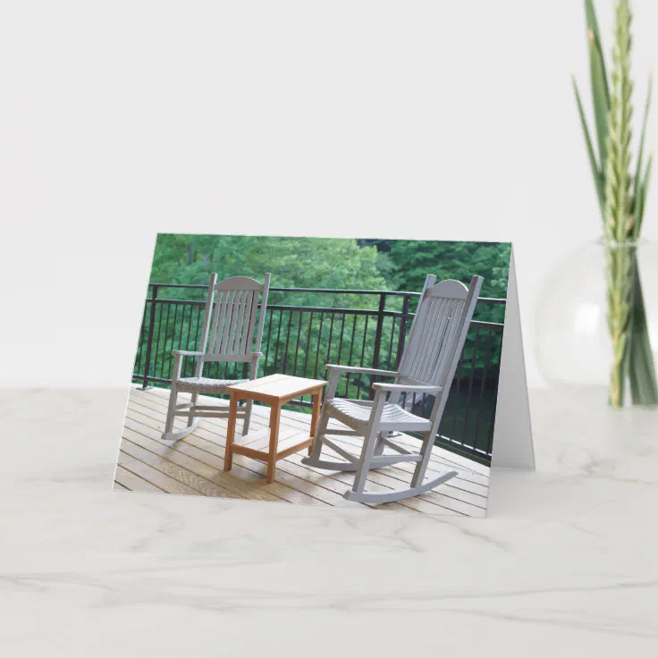 Rocking Chairs Retirement Card | Zazzle
