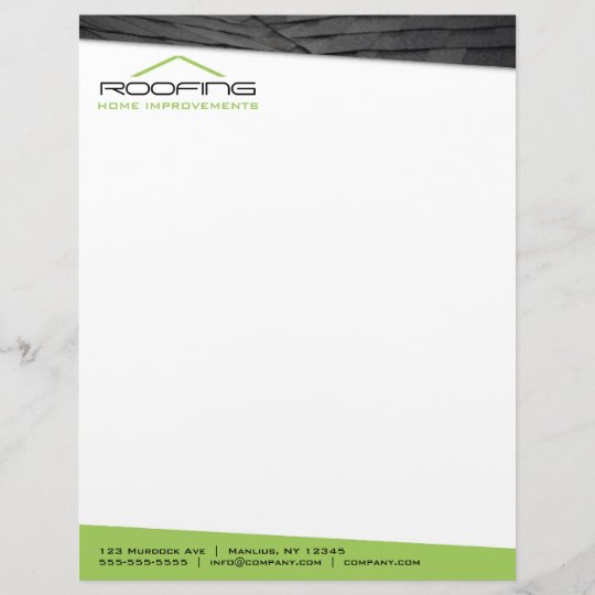 Roofing Professional Letterhead | Zazzle.ca