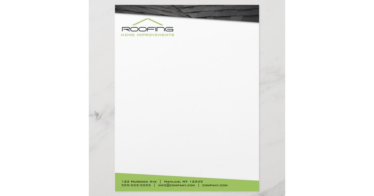 Roofing Professional Letterhead | Zazzle