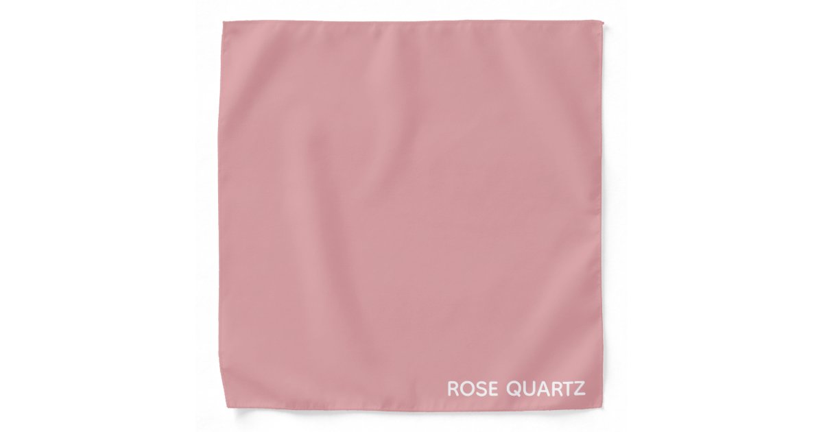 Rose Quartz pink color name Bandana | Zazzle