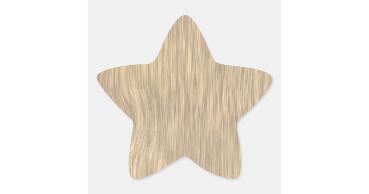 Rough Wood Grain Background in Faded Colour Star Sticker | Zazzle
