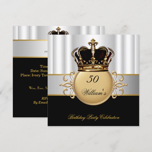 Kings Crown Invitations | Zazzle CA