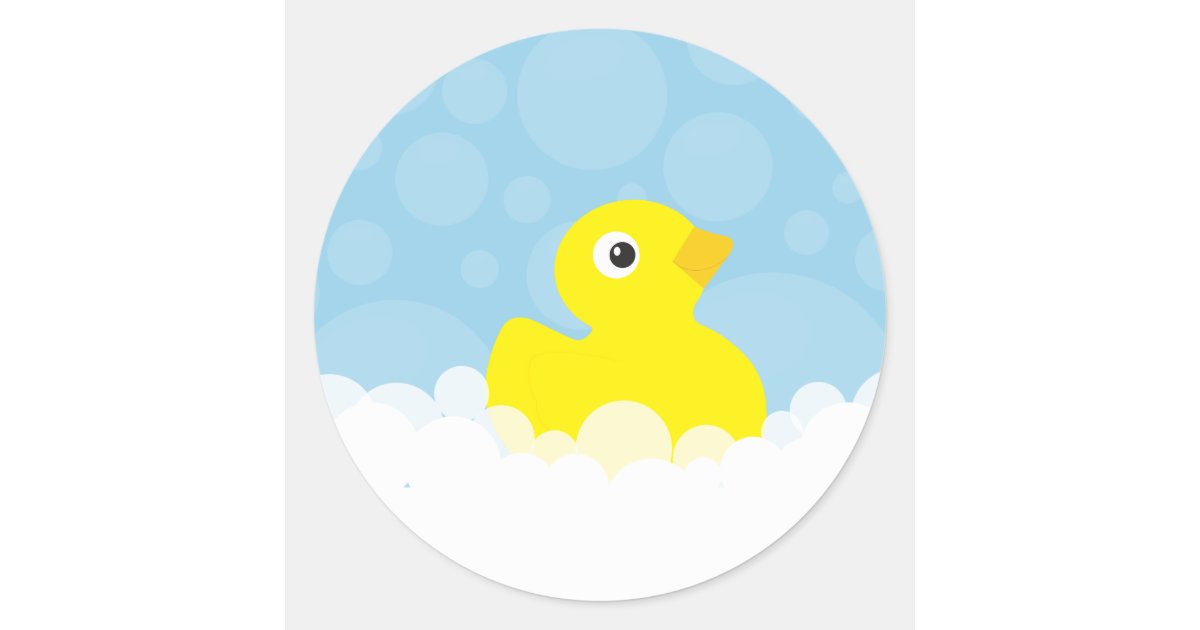 Rubber Ducky Stickers - Blue | Zazzle