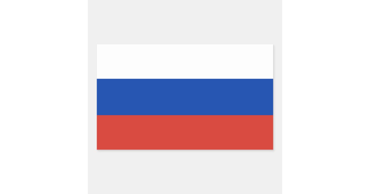 Russia Flag Sticker | Zazzle