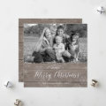 Rustic Christmas Photo Card | Zazzle