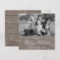 Rustic Christmas Photo Card | Zazzle