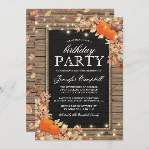 Country Birthday Invitations | Zazzle CA