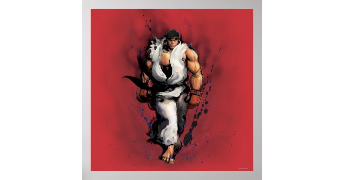 Ryu Walking Poster | Zazzle