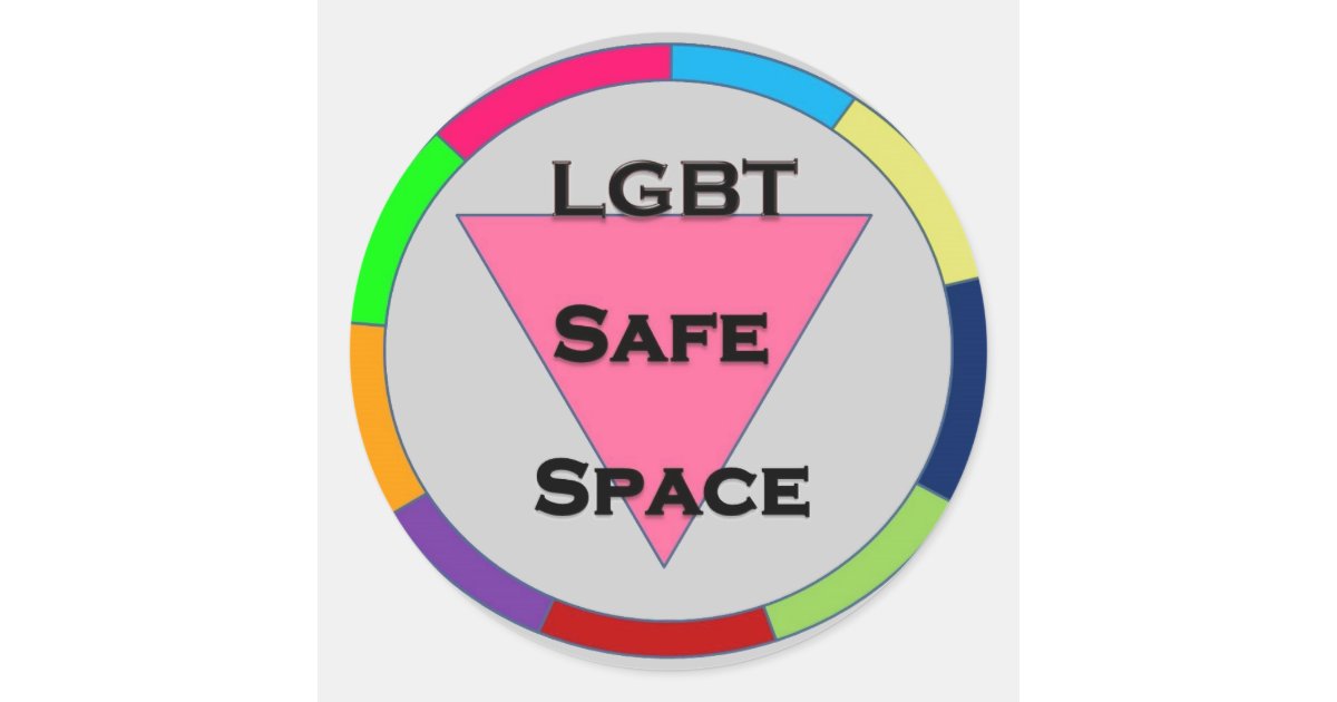 Safe Space LGBT Classic Round Sticker | Zazzle