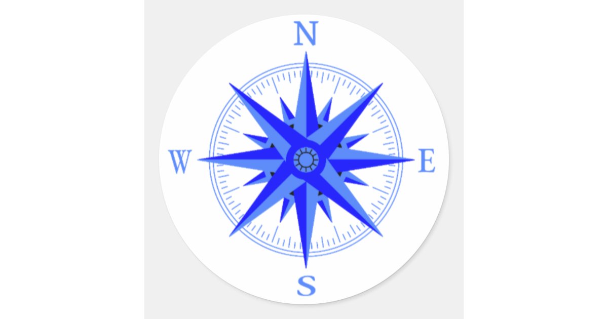 Sailing - Wind Rose Compass Nautical Shirt Classic Classic Round ...