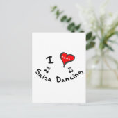Salsa Dancing Gifts - I Heart Salsa Dancing Postcard | Zazzle