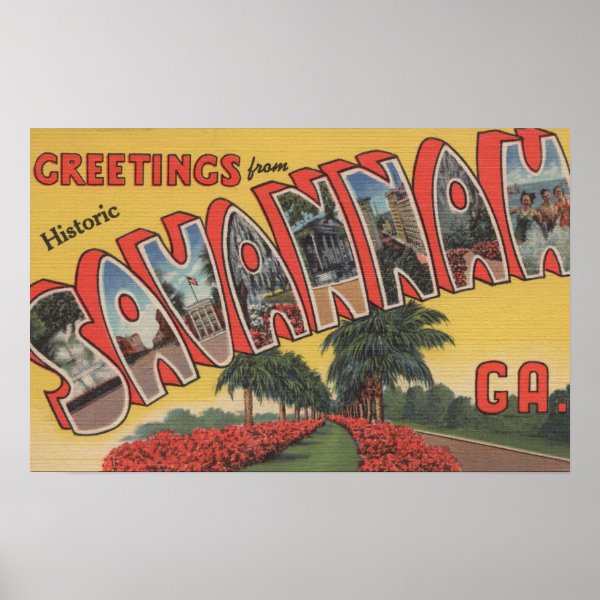 Savannah Posters, Prints & Poster Printing | Zazzle CA