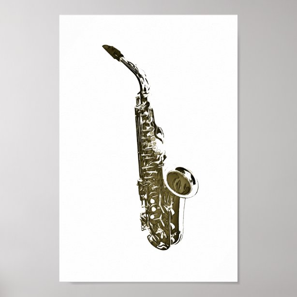 Saxophone Posters, Prints & Poster Printing | Zazzle CA