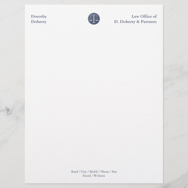 Law Firm Letterhead | Zazzle CA