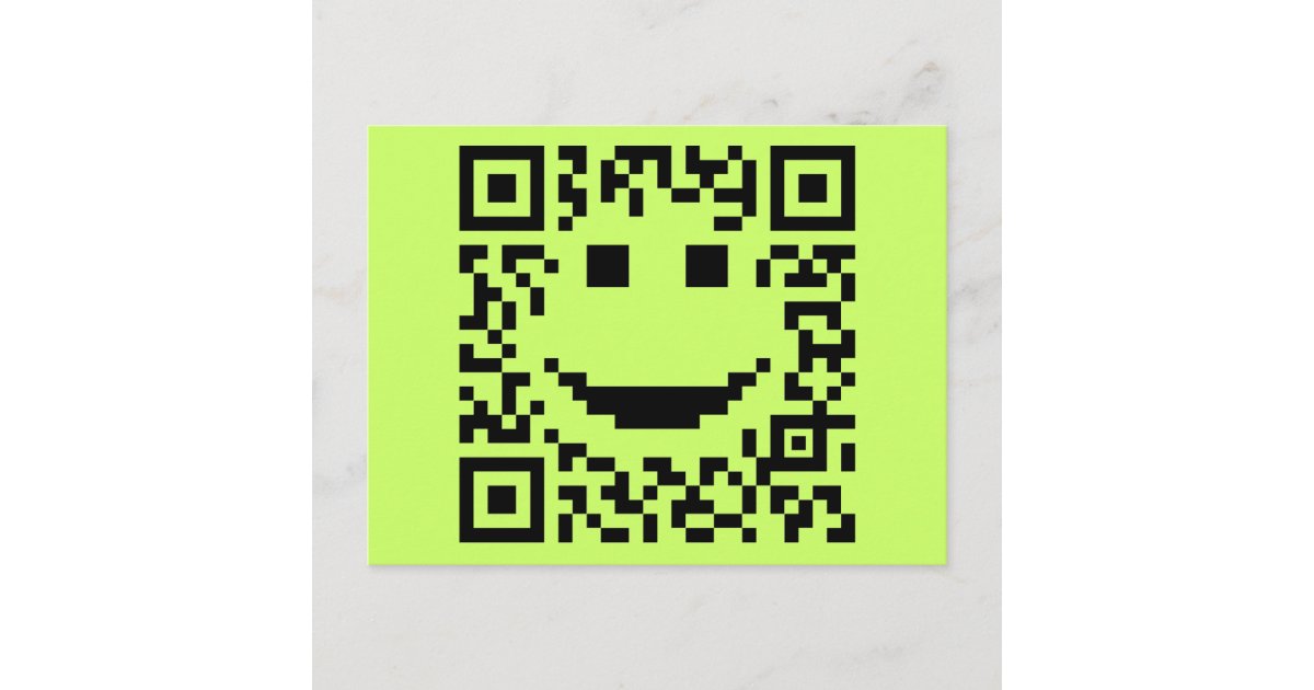 Scan UPC QR Design Postcard | Zazzle