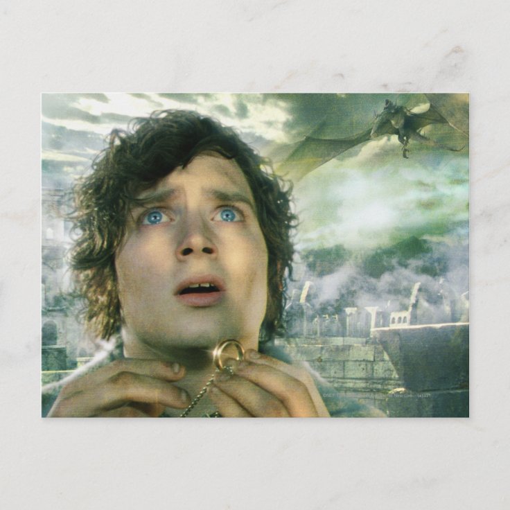 Scared FRODO™ Holding Ring Postcard | Zazzle