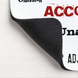 Scary Accounting Accountant Halloween Horror Show Mouse Pad | Zazzle