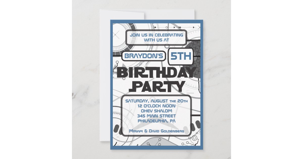 SCI-FI BIRTHDAY PARTY Invitation | Zazzle