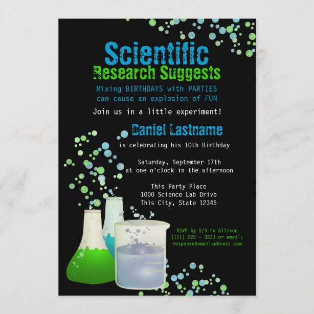 Science Invitations | Zazzle CA