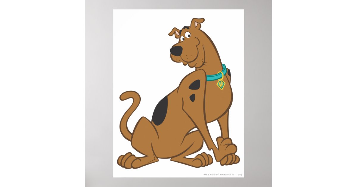 Scooby-Doo Bashful Pose Poster | Zazzle