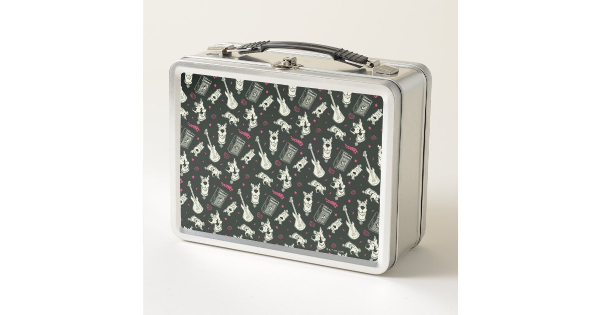 Scooby-Doo Punk Guitar and Amp Pattern Metal Lunch Box | Zazzle