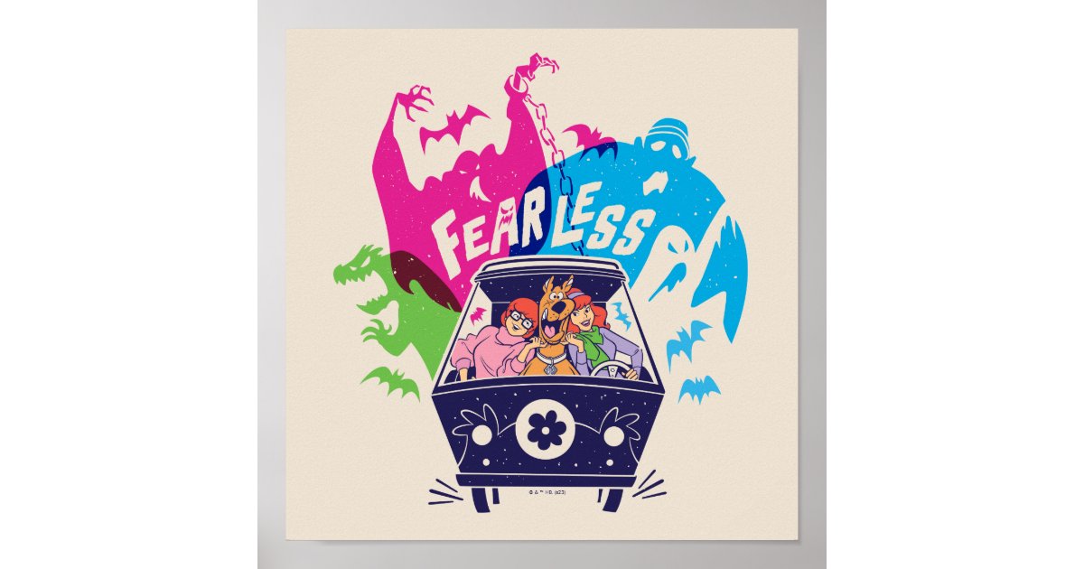 Scooby-Doo | The Fearless Mystery Machine Poster | Zazzle
