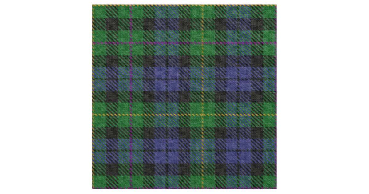 Scottish Clan MacBride Tartan Plaid Fabric | Zazzle