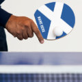 Scottish flag custom table tennis ping pong paddle | Zazzle